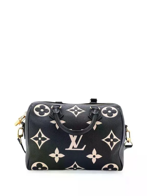 LOUIS VUITTON Speedy Bandouliere Bag Bicolor Monogram Empreinte Giant 25 Handbag