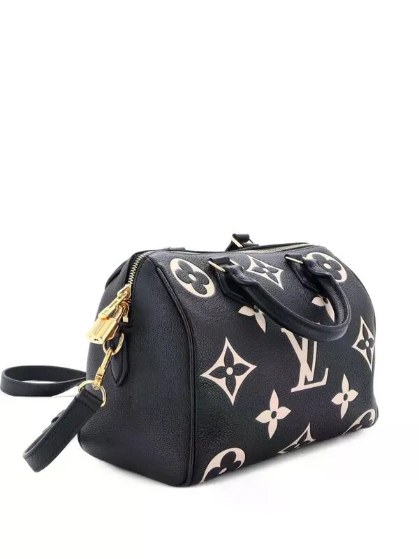 LOUIS VUITTON Speedy Bandouliere Bag Bicolor Monogram Empreinte Giant 25 Handbag