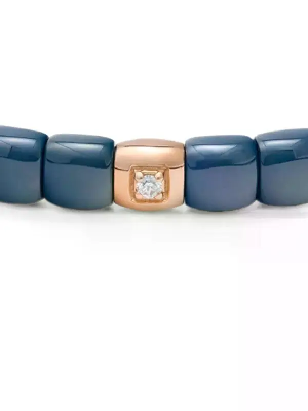 BARAKÀ Polished Bead Embellished Bracelet With Clasp Fastening