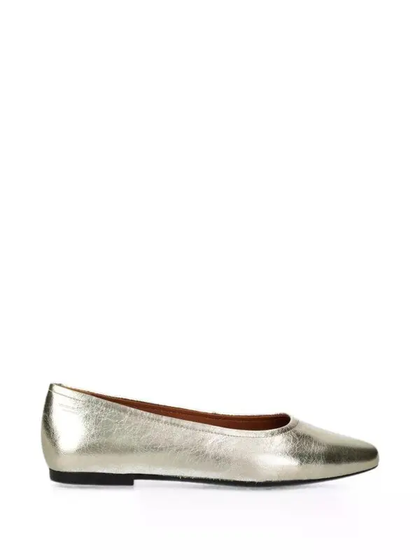 VAGABOND SHOEMAKERS Jolin Ballet Flats With Tone Square Toe - Gold