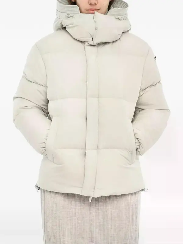 DIESEL® Recycled Nylon Taslan Down Jacket With Detachable Hood