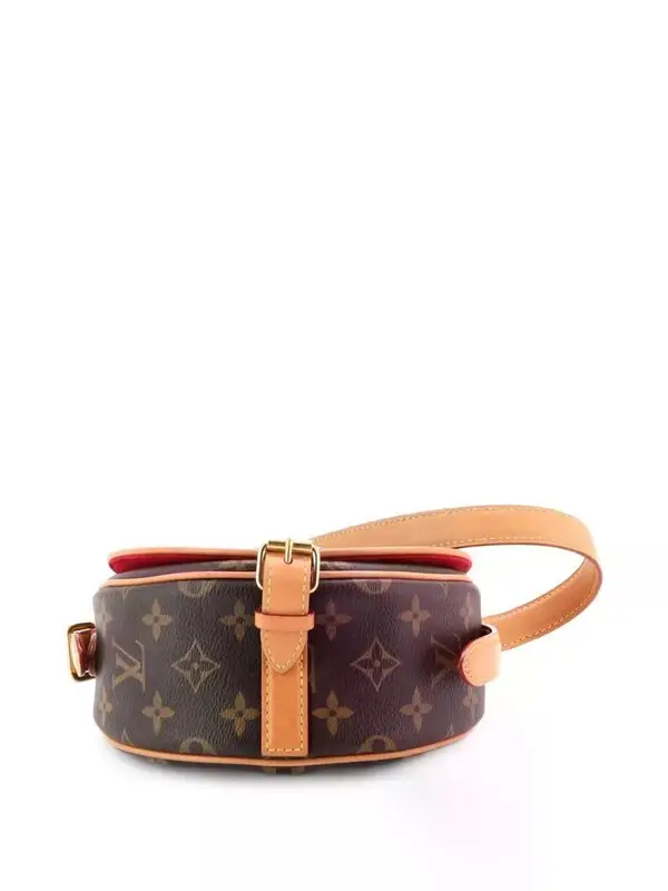 LOUIS VUITTON Tambourin Nm Handbag Monogram Canvas Crossbody Bag - Brown