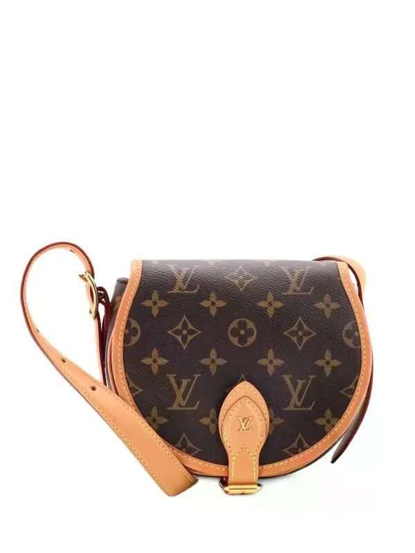 LOUIS VUITTON Tambourin Nm Monogram Canvas Crossbody Bag - Brown
