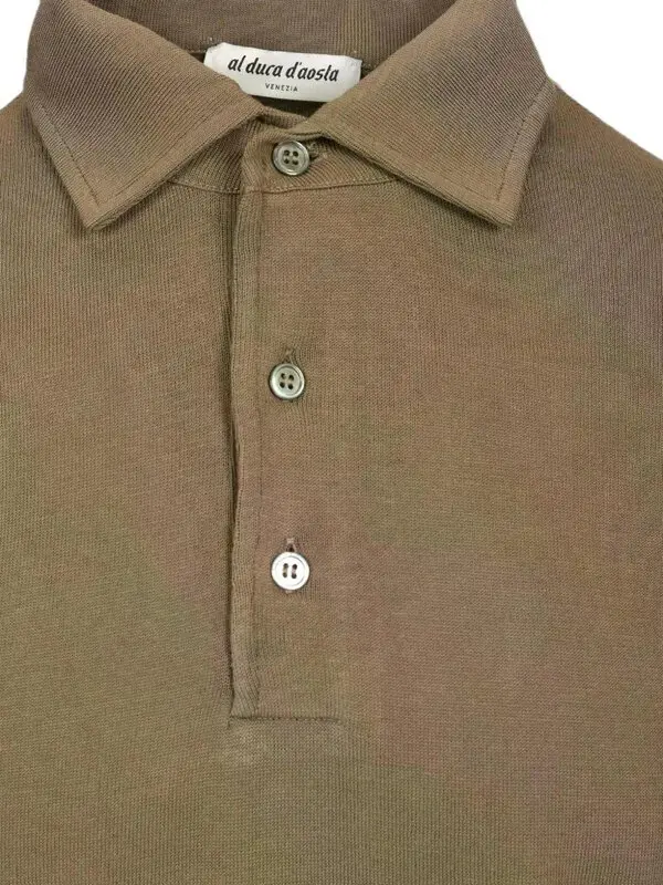 AL DUCA D’AOSTA 1902 Ribbed-trim Polo Shirt
