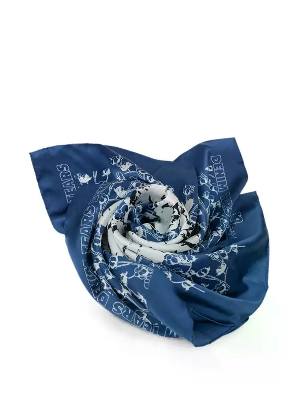 DENIM TEARS Cotton Wreath Printed Bandana