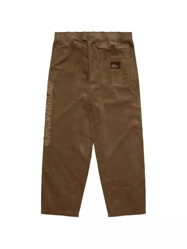 AAPE BY *A BATHING APE Moonface Patch Corduroy Trousers