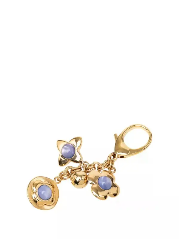 LOUIS VUITTON 2011 Plated Bijoux Sac Tresor Bag Charm And Key Chain - Gold