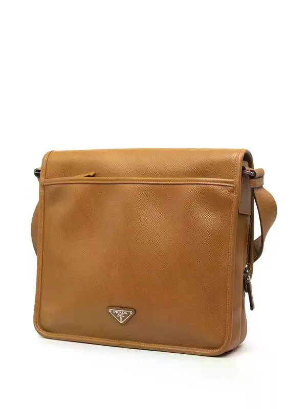 Prada 2013-2026 Saffiano Buckle Messenger Bag Crossbody Bag