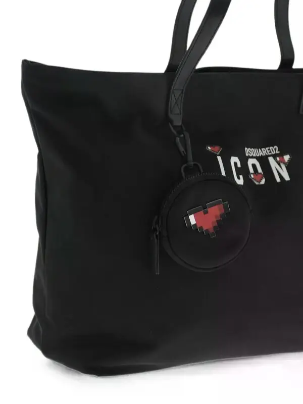 Dsquared2 Icon Mini Hearts Shopping Bag
