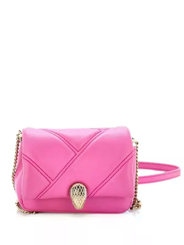 BVLGARI Serpenti Cabochon Leather Shoulder Bag