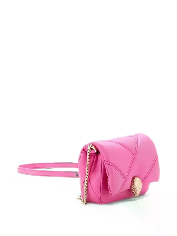 BVLGARI Serpenti Cabochon Leather Shoulder Bag