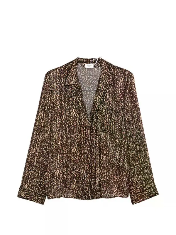 Saint Laurent Leopard-print Shirt