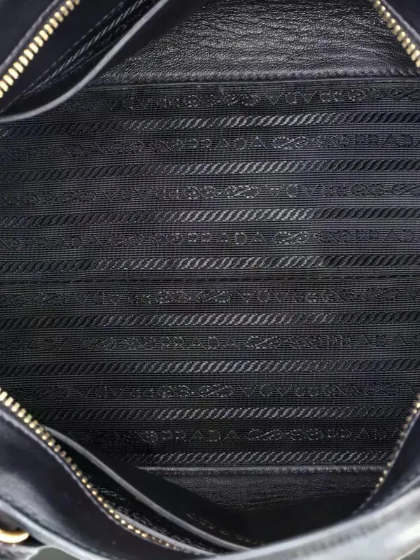 Prada Saffiano City Calf Small Satchel Tote - Black