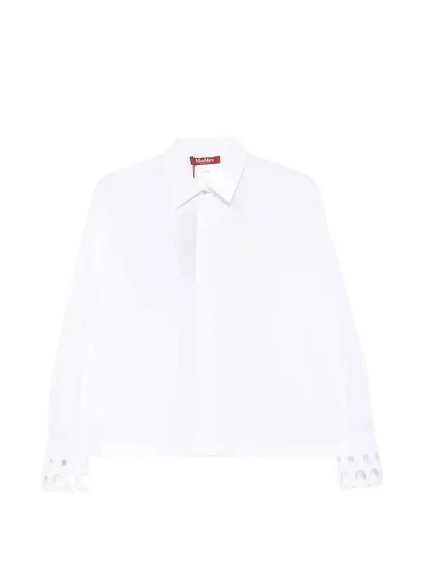 Max Mara Laser-cut Buttoned Shirt