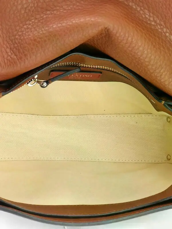 Valentino Garavani Rockstud Flip Lock Flap Bag Leather Large Shoulder Bag