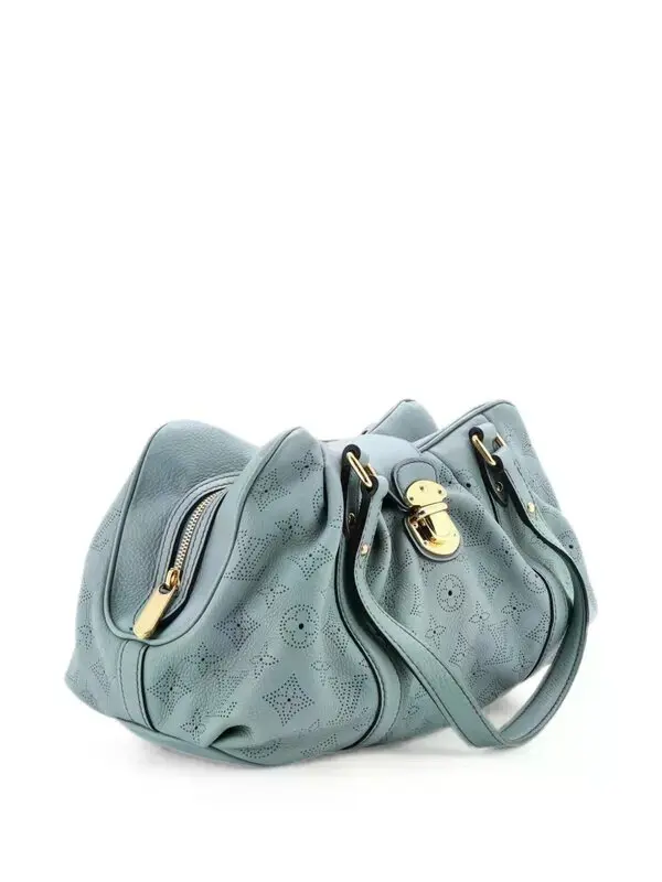 LOUIS VUITTON Mahina Leather Satchel - Blue