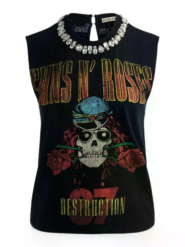 Alice + Olivia Micah Crystal-embellished Tank Top
