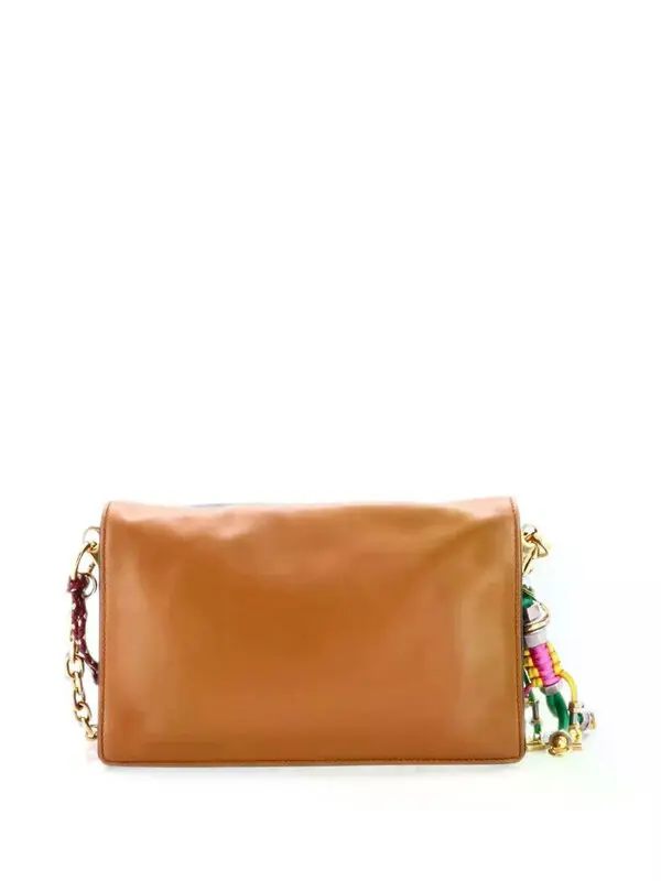 Prada Charms Soft Sound Bag Leather Small Crossbody Bag