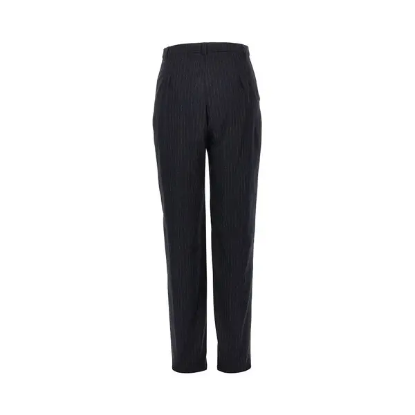 Emporio Armani Wool-blend Pinstriped Tailored Pants