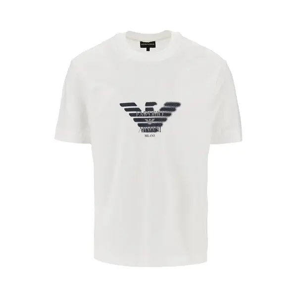 Emporio Armani Jerey T-hirt With Logo Print