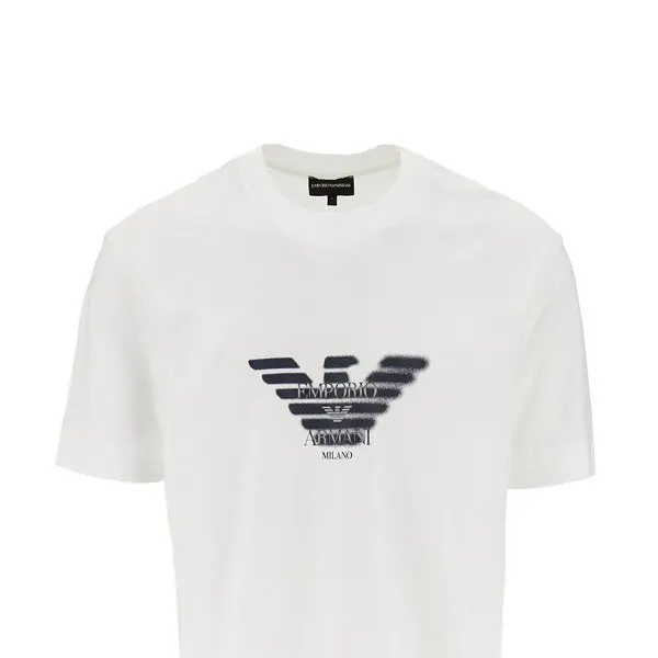 Emporio Armani Jerey T-hirt With Logo Print