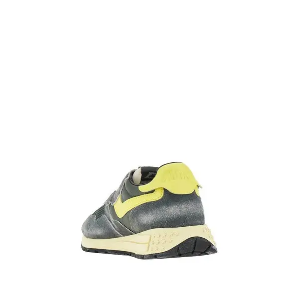 AUTRY Reelwind Low Sneakers In Suede And Nylon - Green