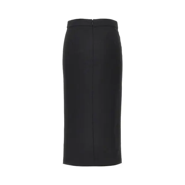 Emporio Armani Viscose-blend Midi Skirt