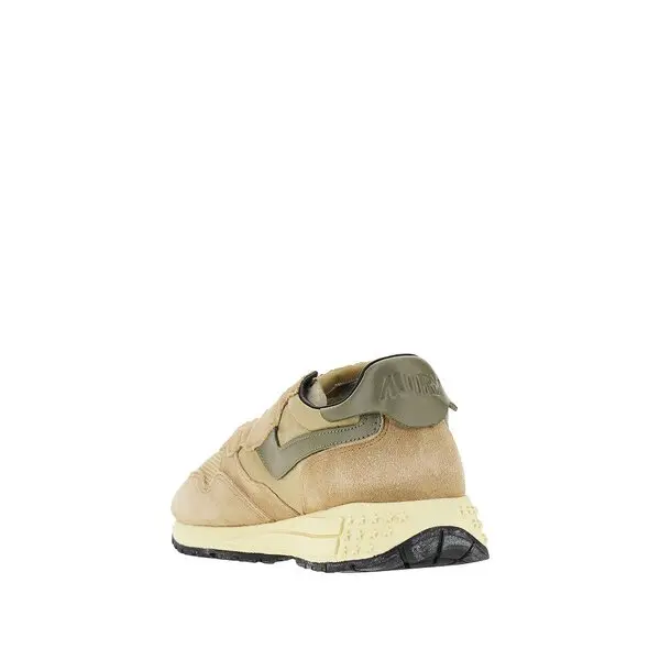 AUTRY Reelwind Low Sneakers In Suede And Nylon - Beige