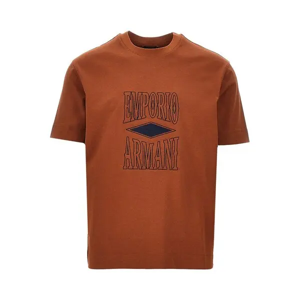 Emporio Armani Jerey T-hirt With Emboed Logo