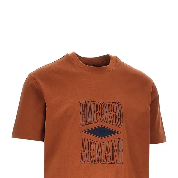 Emporio Armani Jerey T-hirt With Emboed Logo