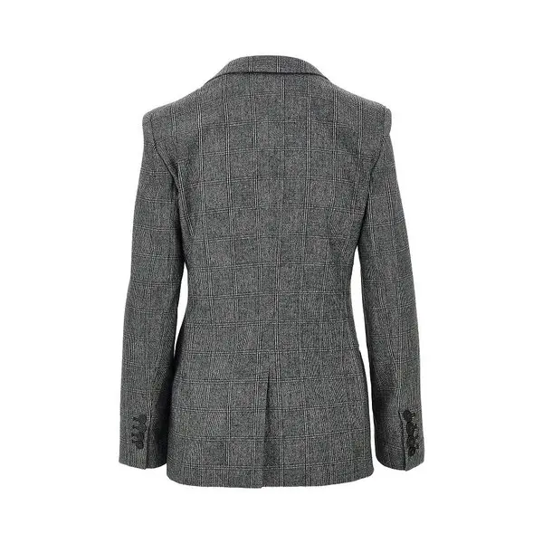 Emporio Armani Wool-blend Single-breasted Flannel Jacket