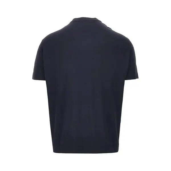Emporio Armani Tretch Jerey T-hirt With Eagle Embroidery