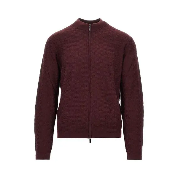 Emporio Armani Virgin Wool Knitted Cardigan
