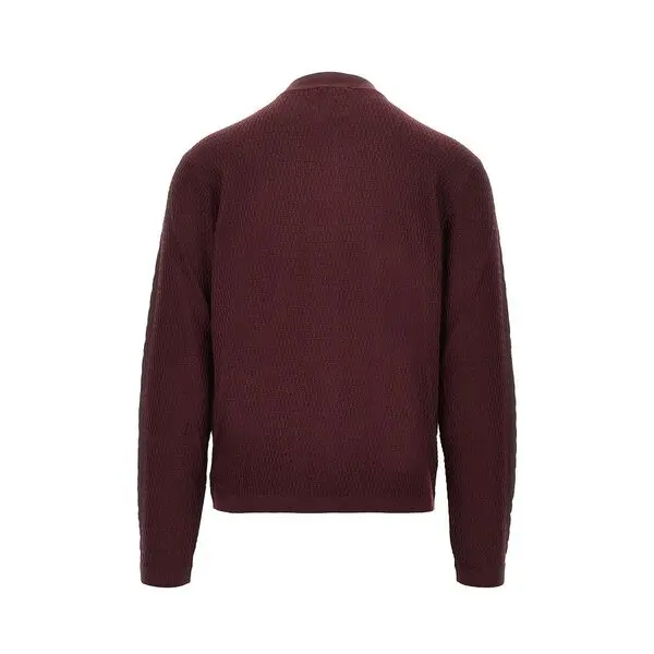 Emporio Armani Virgin Wool Knitted Cardigan
