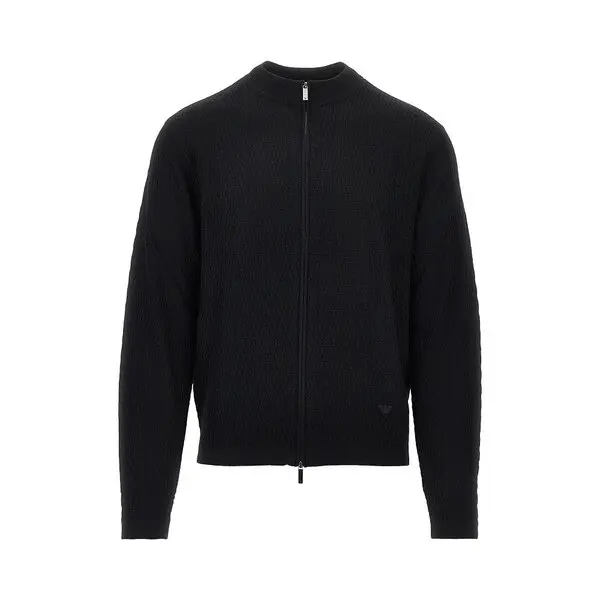 Emporio Armani Virgin Wool Knitted Cardigan