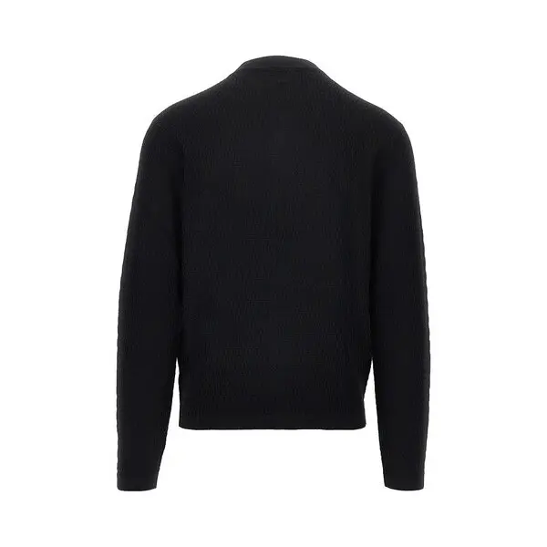 Emporio Armani Virgin Wool Knitted Cardigan