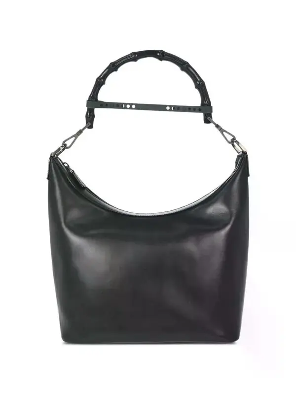 Gucci Bamboo Handle Shoulder Bag - Black