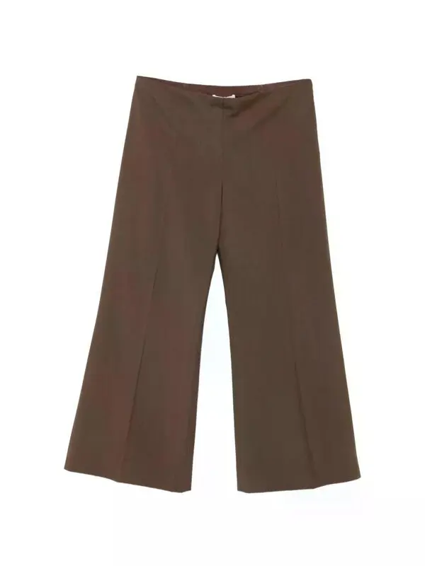 Khaite Walter Cropped Trousers - Brown