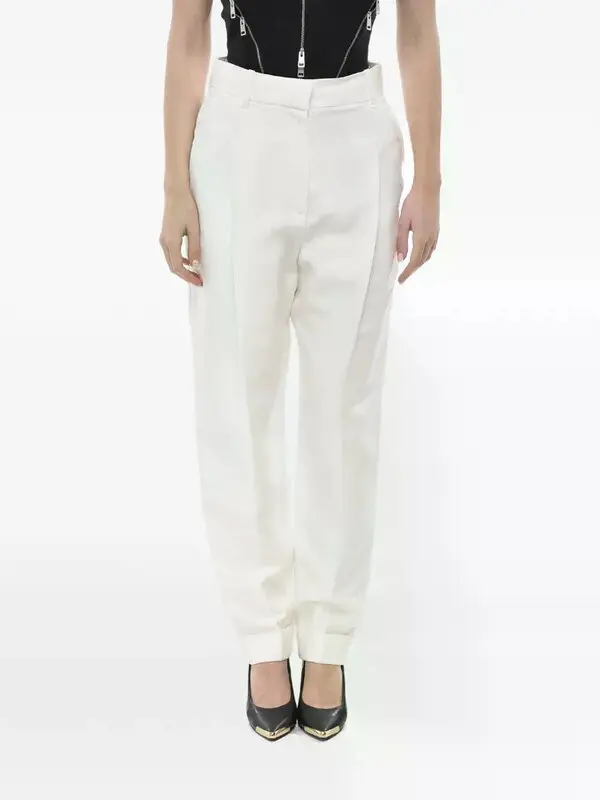 Alexander McQueen Pleated Turn-up Trousers