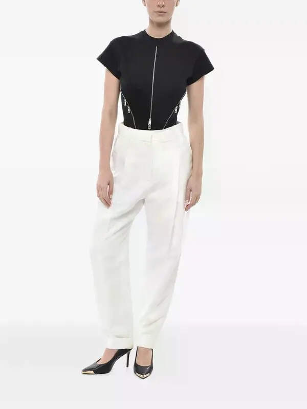 Alexander McQueen Pleated Turn-up Trousers