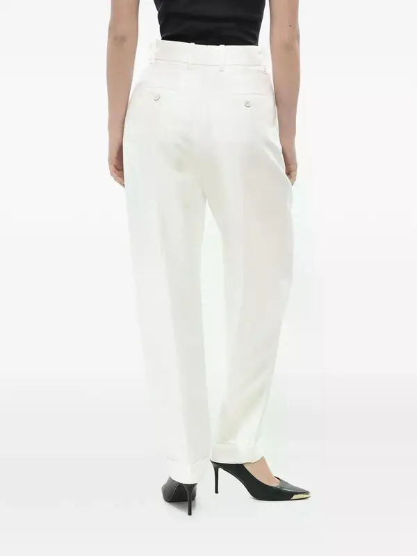 Alexander McQueen Pleated Turn-up Trousers