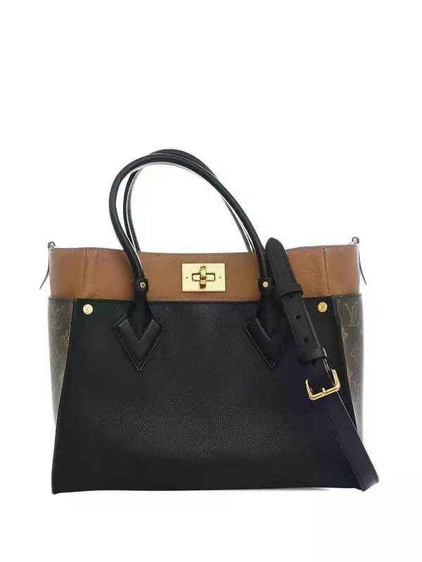 LOUIS VUITTON Monogram Side Mm Satchel - Black