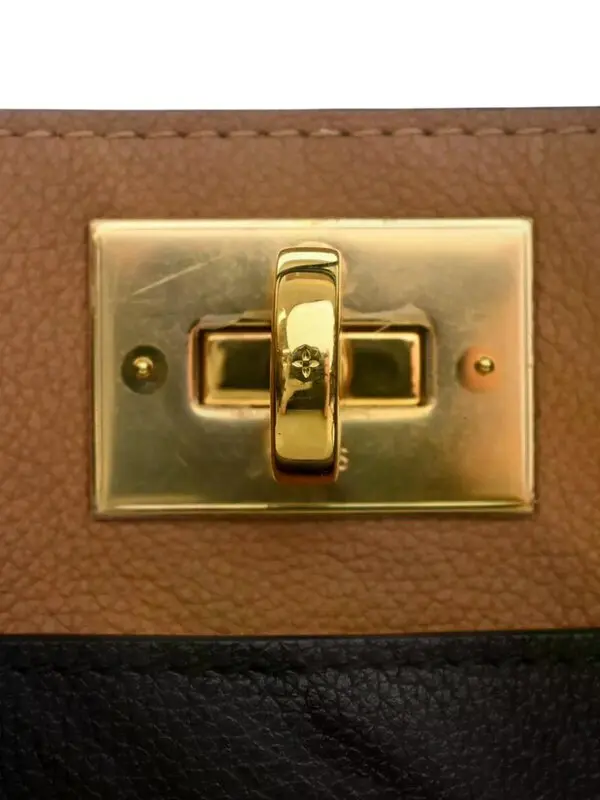 LOUIS VUITTON Monogram Side Mm Satchel - Black