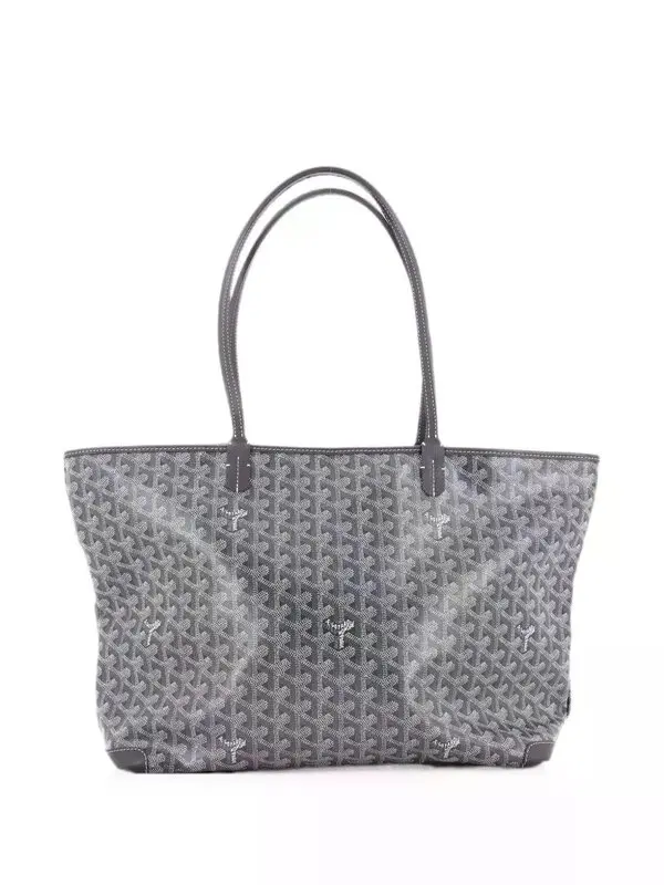 Goyard Artois Tote Coated Canvas Mm Shoulder Bag - Grey