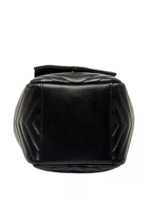 Saint Laurent 2023 Mini Chevron Lambskin Joe Bucket Bag