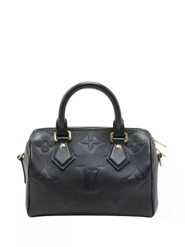 LOUIS VUITTON Monogram Giant Empreinte Speedy Bandouliere 20 Satchel