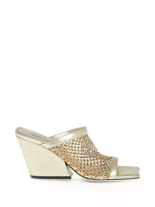 Stella McCartney Rhinestone-embellished Mesh Sandals