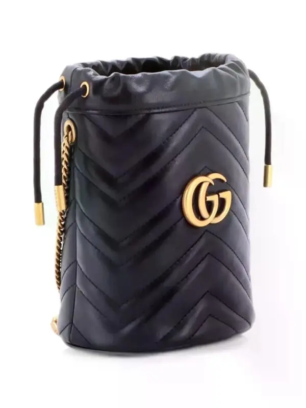 Gucci Gg Marmont Matelassé Leather Mini Bucket Bag