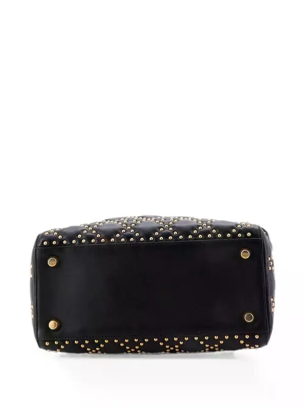 Dior Lady Lambskin Satchel - Black