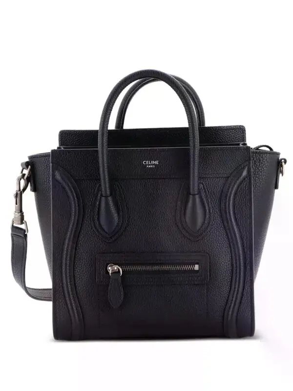 Celine Luggage Bag Grainy Leather Nano Crossbody Bag